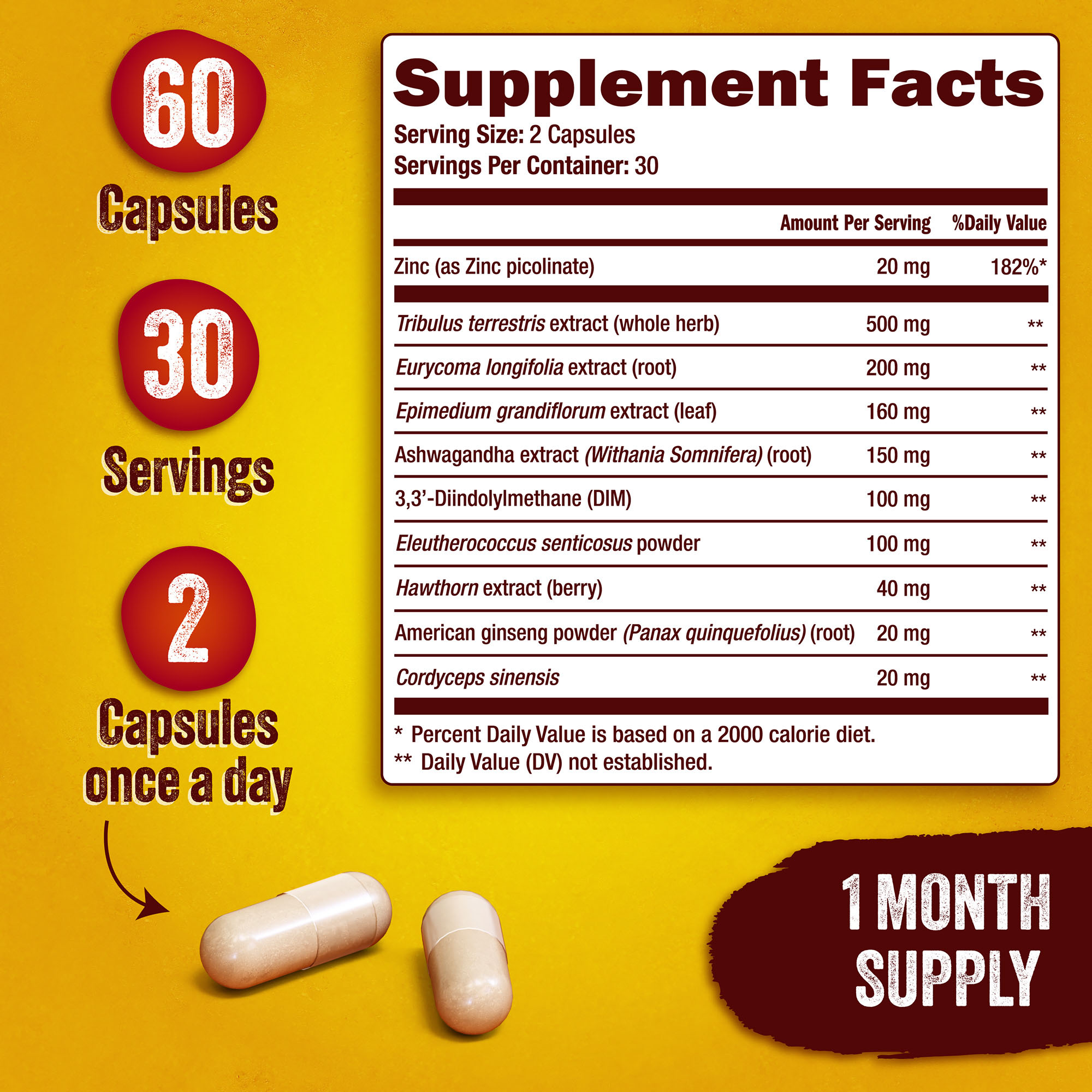 Zivbio - Testosterone Booster Supplement for Men